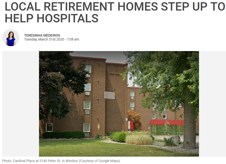 Local Retirement Homes Step Up to Help Hospitals - Cardinal Place ...